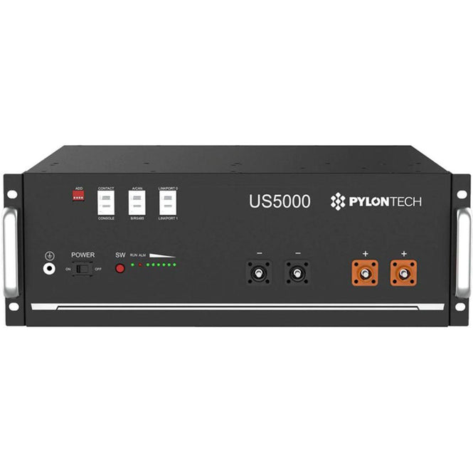 Pylontech US5000-C Lithium Ion Battery 4.8kWh 48V 100Ah - LiFePO4 ...